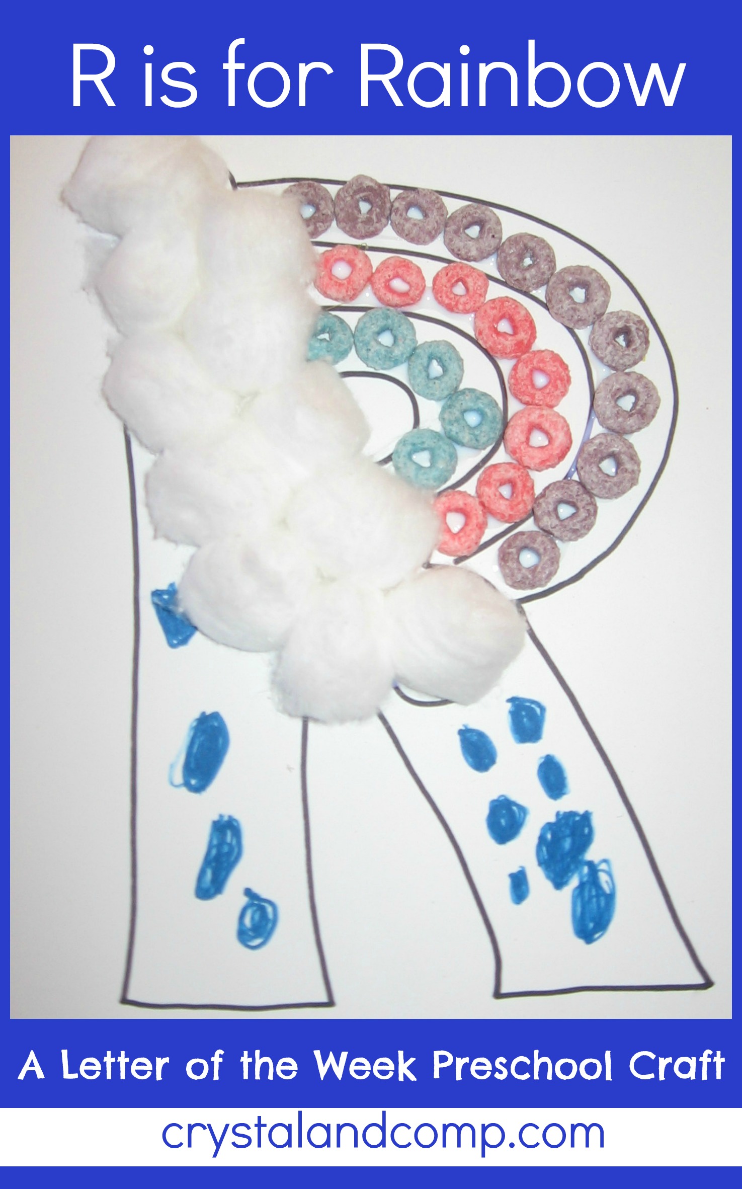 Letter Of The Week R Is For Rainbow Preschool Craft